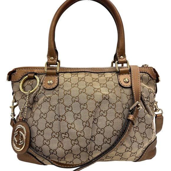 Gucci | Bags | Gucci Sukey Shoulder Bag In Gg Canvas With Pattern 24792 ...